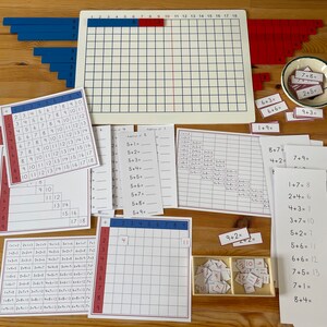 Montessori Addition Strip Board Printable Charts, Booklets, Equation ...