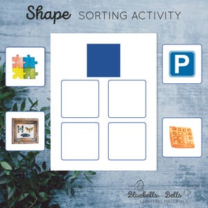 Shape Sorting Activity. Montessori Printable. - Etsy