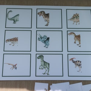 Dinosaur Puzzle Printable. Halves Matching Activity for Toddlers and ...