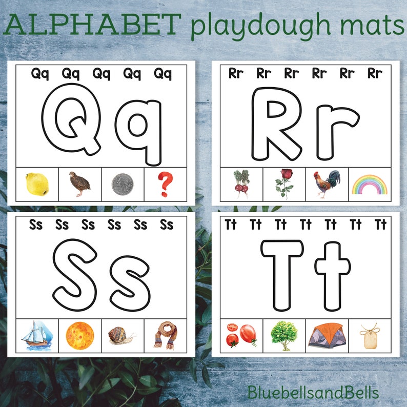 Alphabet Playdough Mats. Printable Letter Recognition Activity - Etsy