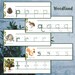Alphabet Tracing Strips Woodland Lowercase. Handwriting Activity for ...