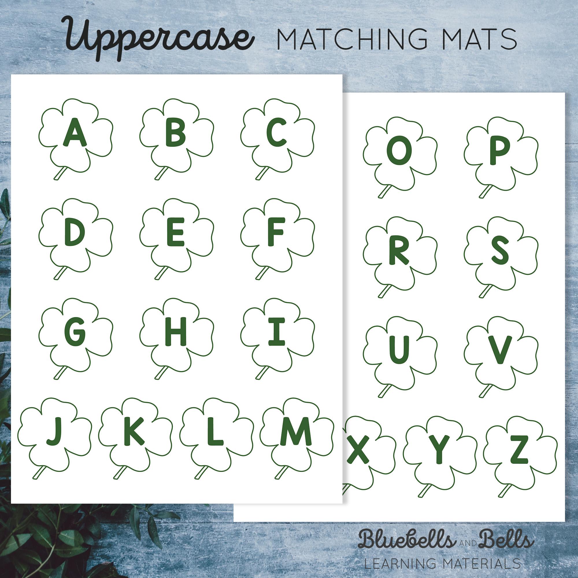 St. Patrick's Day Preschool Printable Letter Matching Activity. Toddler ...