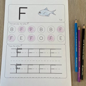 Alphabet Worksheets. Letter Tracing, Dab the Letter, Phonics Coloring ...
