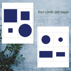 Shape Sorting Activity. Montessori Printable. - Etsy