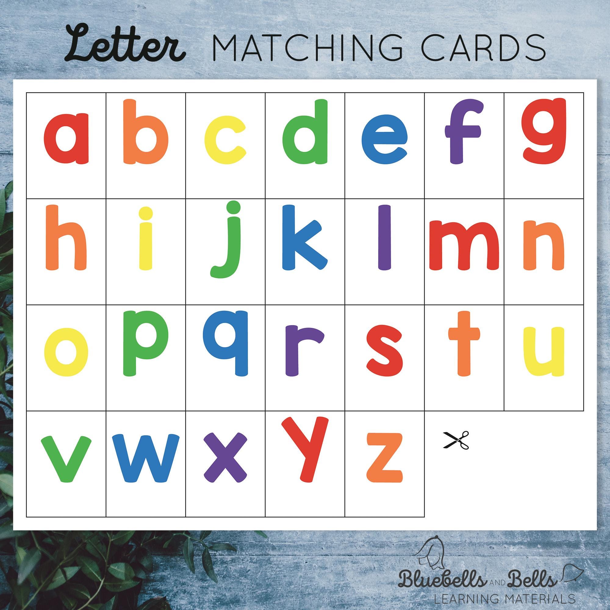 Letter Matching Printable Activity. Alphabet Recognition Game for ...