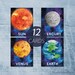Solar System Printable Flashcards. Outer Space Cards Toddler. Planets ...