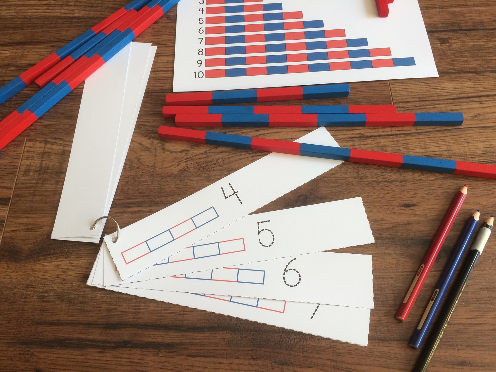 Montessori Number Rods Coloring Booklet. Montessori Math - Etsy