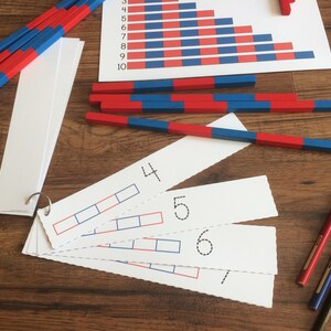 Montessori Number Rods Coloring Booklet. Montessori Math Printable. - Etsy