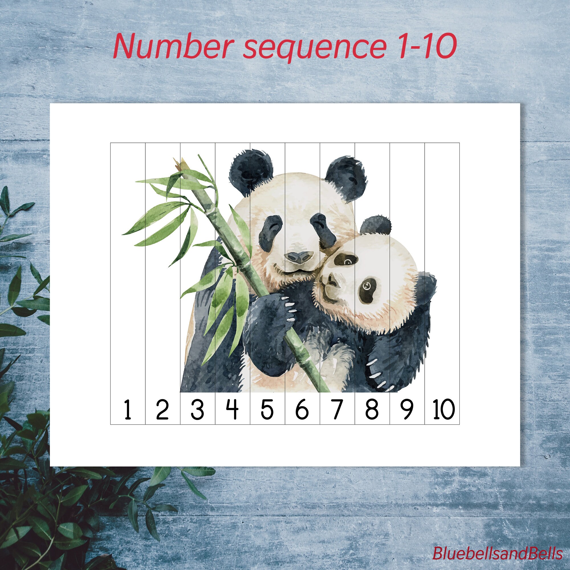 Mother's Day Preschool Printable Number Sequence Puzzles | Etsy