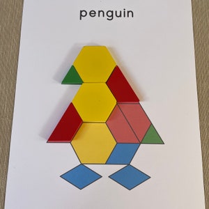 Arctic Animals Pattern Blocks Templates. Antarctic Animals Shape ...