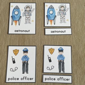 Occupations 3 Part Cards. Montessori Printable Professions Nomenclature ...