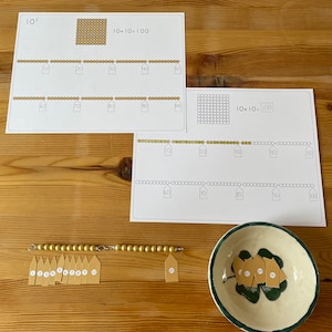 Skip Counting Montessori Square Chain Printable Labels, Control Charts ...