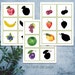 Fruit Shadow Matching Cards. Montessori Preschool Printable. Toddler ...