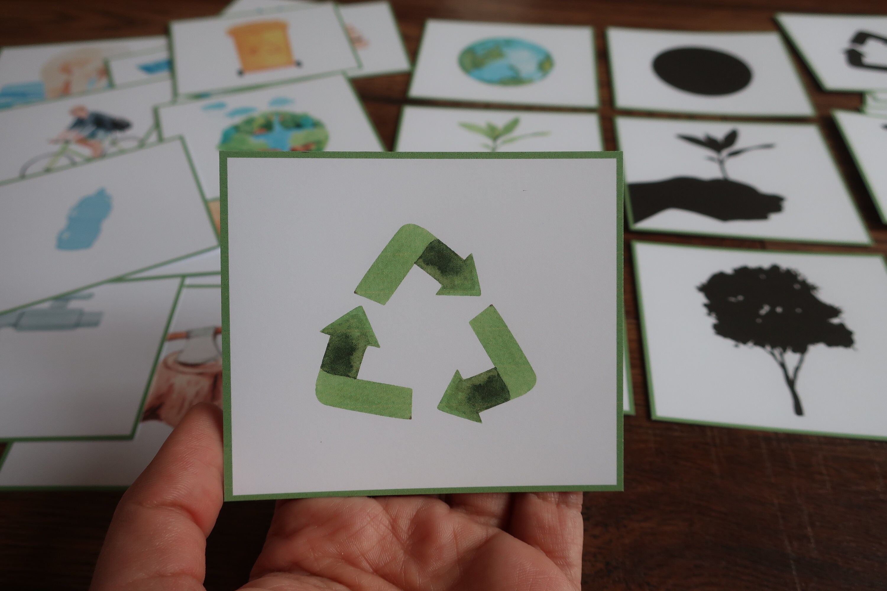 Earth Day Shadow Matching Cards. Montessori Preschool - Etsy