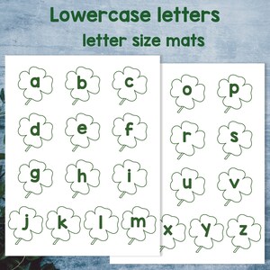 St. Patrick's Day Preschool Printable Letter Matching Activity. Toddler ...