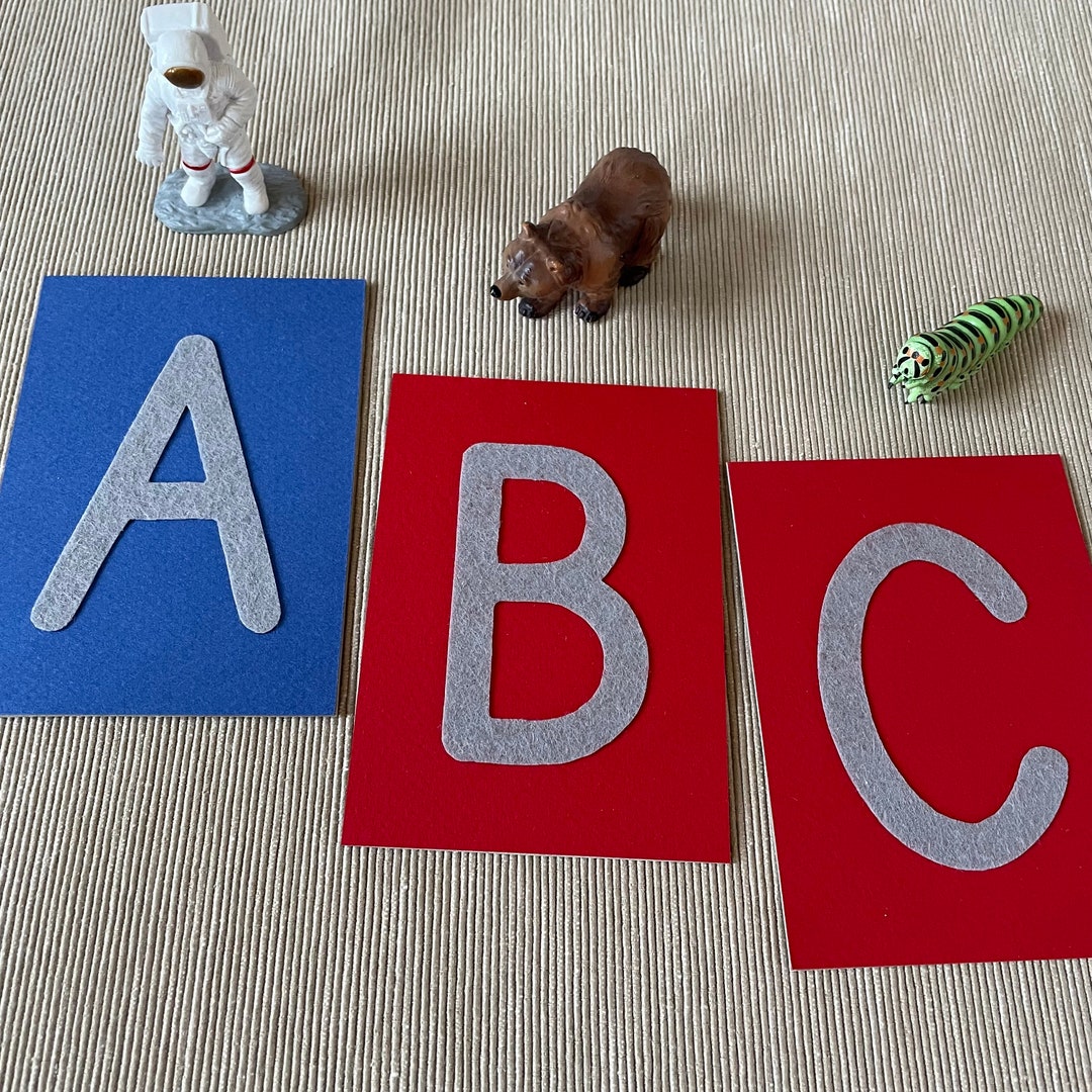 Montessori Sandpaper Letters Alternative FELT. Montessori Tactile ...