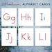 Montessori Alphabet Cards Printable. Letter Flash Cards Digital ...