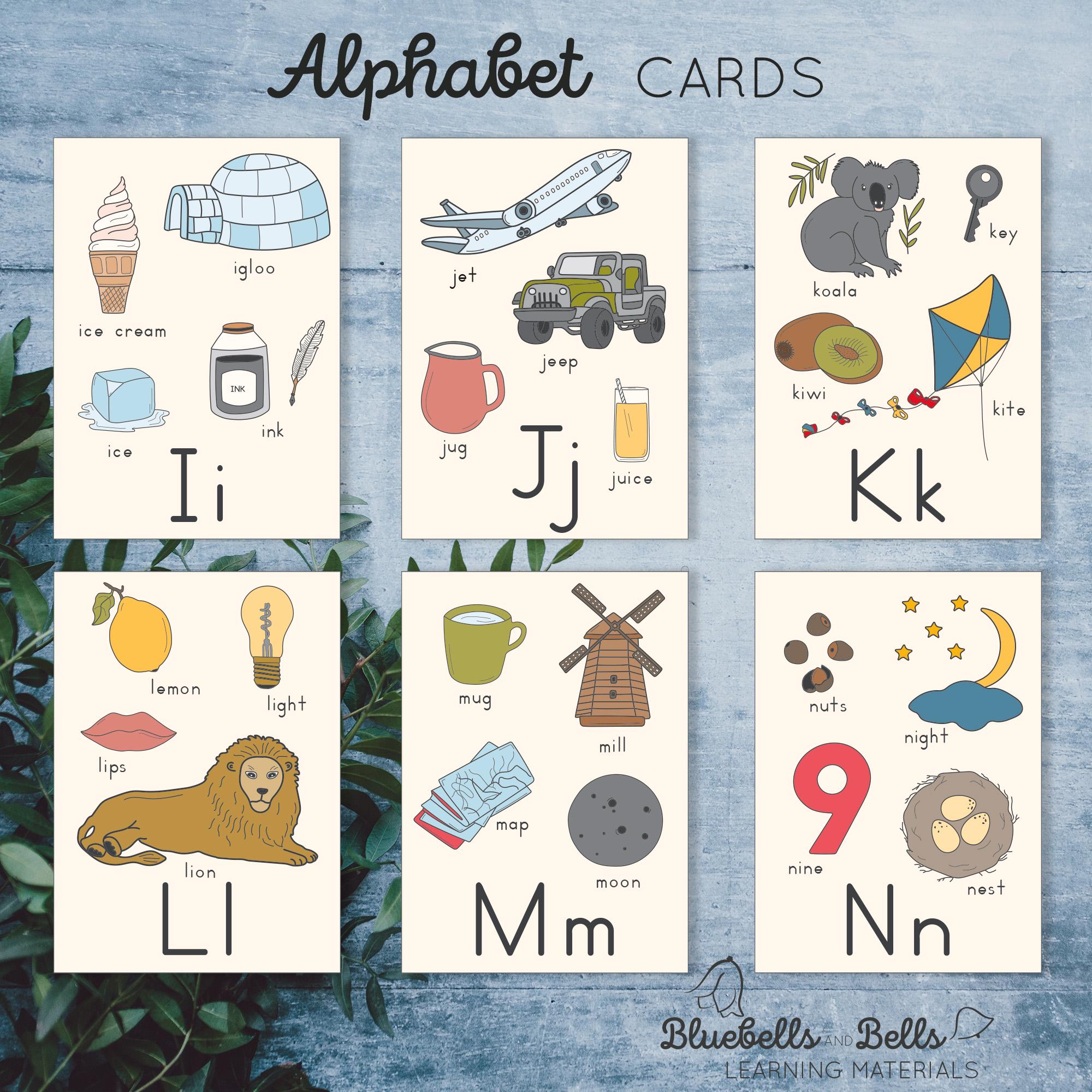 Letter Cards Printable. Alphabet Flash Cards for Toddlers and ...