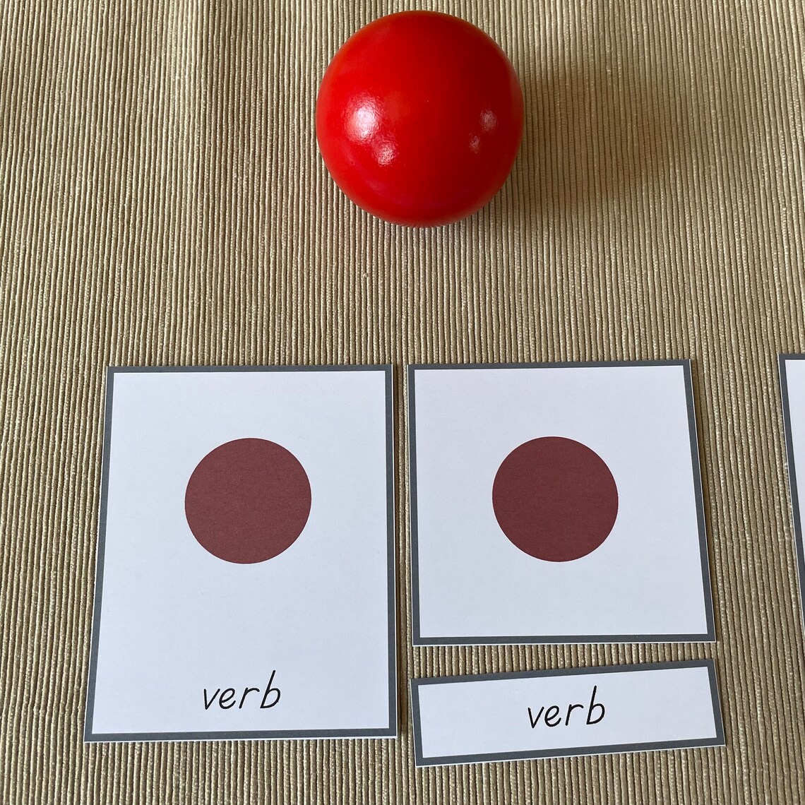 Montessori Grammar Symbols 3-part Cards. Parts of Speech Printable ...