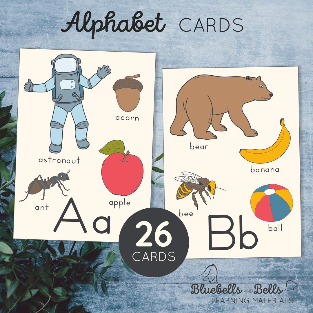 Letter Cards Printable. Alphabet Flash Cards for Toddlers and ...