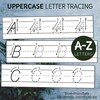Alphabet Tracing Strips Woodland Lowercase. Handwriting Activity for ...