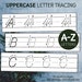 Alphabet Tracing Strips Woodland Lowercase. Handwriting Activity for ...