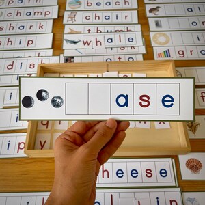 Montessori Moveable Alphabet Digraph Cards. Phonics Printable Activity ...