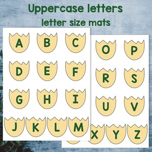 Spring Preschool Printable Letter Matching Chick and Egg. Easter ...