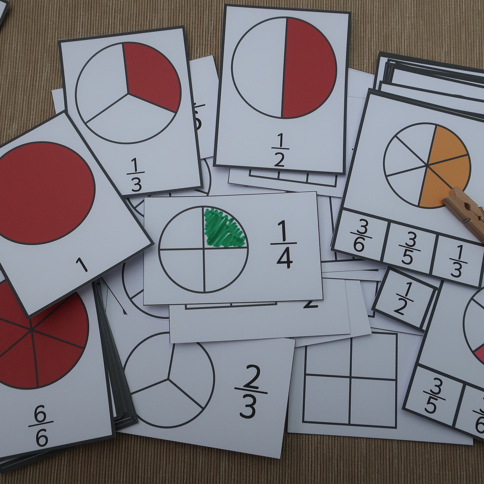 Fractions Preschool and Kindergarten Activities 1-6. - Etsy