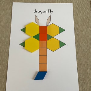 Insect Pattern Blocks Templates. Spring Printable Preschool and ...