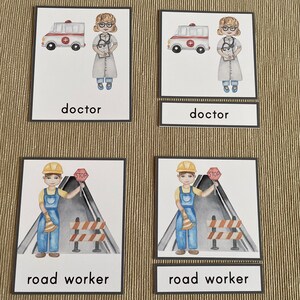 Occupations 3 Part Cards. Montessori Printable Professions Nomenclature ...