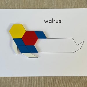 Arctic Animals Pattern Blocks Templates. Antarctic Animals Shape ...