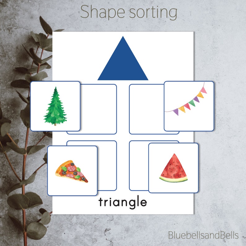 Shape Sorting Activity. Montessori Printable. - Etsy