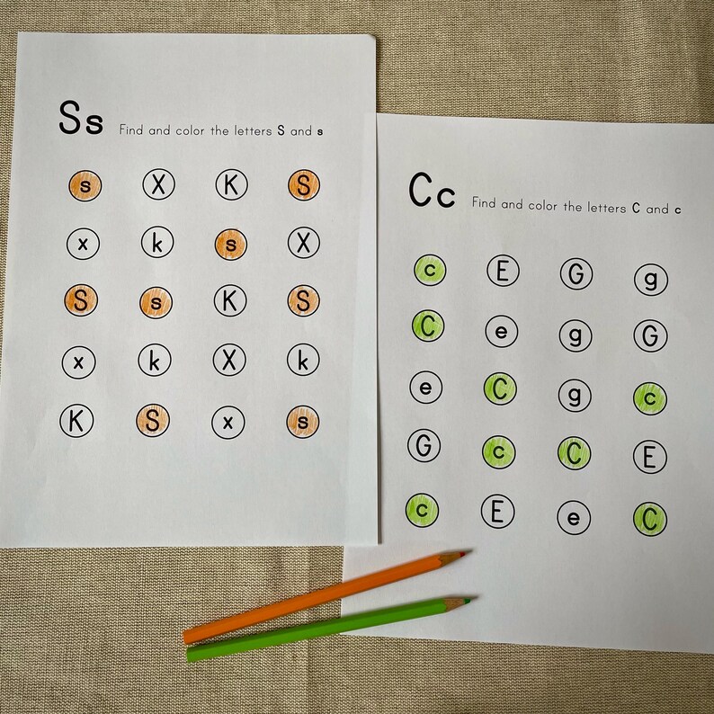 Letter Recognition. Preschool Alphabet Printable. Find the Letter ...