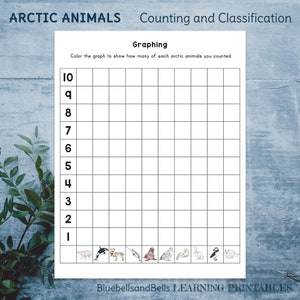 Montessori Arctic Animals Graphing Activity. Preschool Math Printable ...