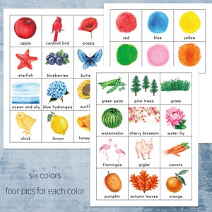 Color Sorting Preschool Printable Activity. Toddler Watercolor ...