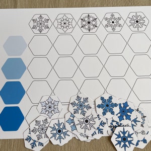 Winter Montessori Printable Snowflake Sorting Activity. Sort by Color ...