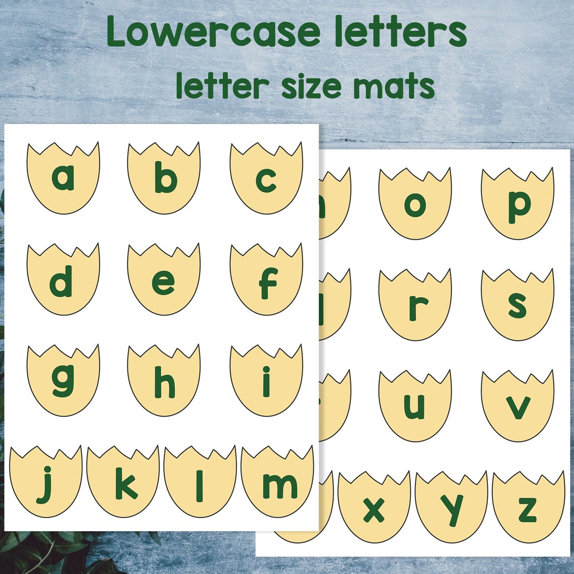 Spring Preschool Printable Letter Matching Chick and Egg. | Etsy