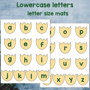 Spring Preschool Printable Letter Matching Chick and Egg. Easter ...