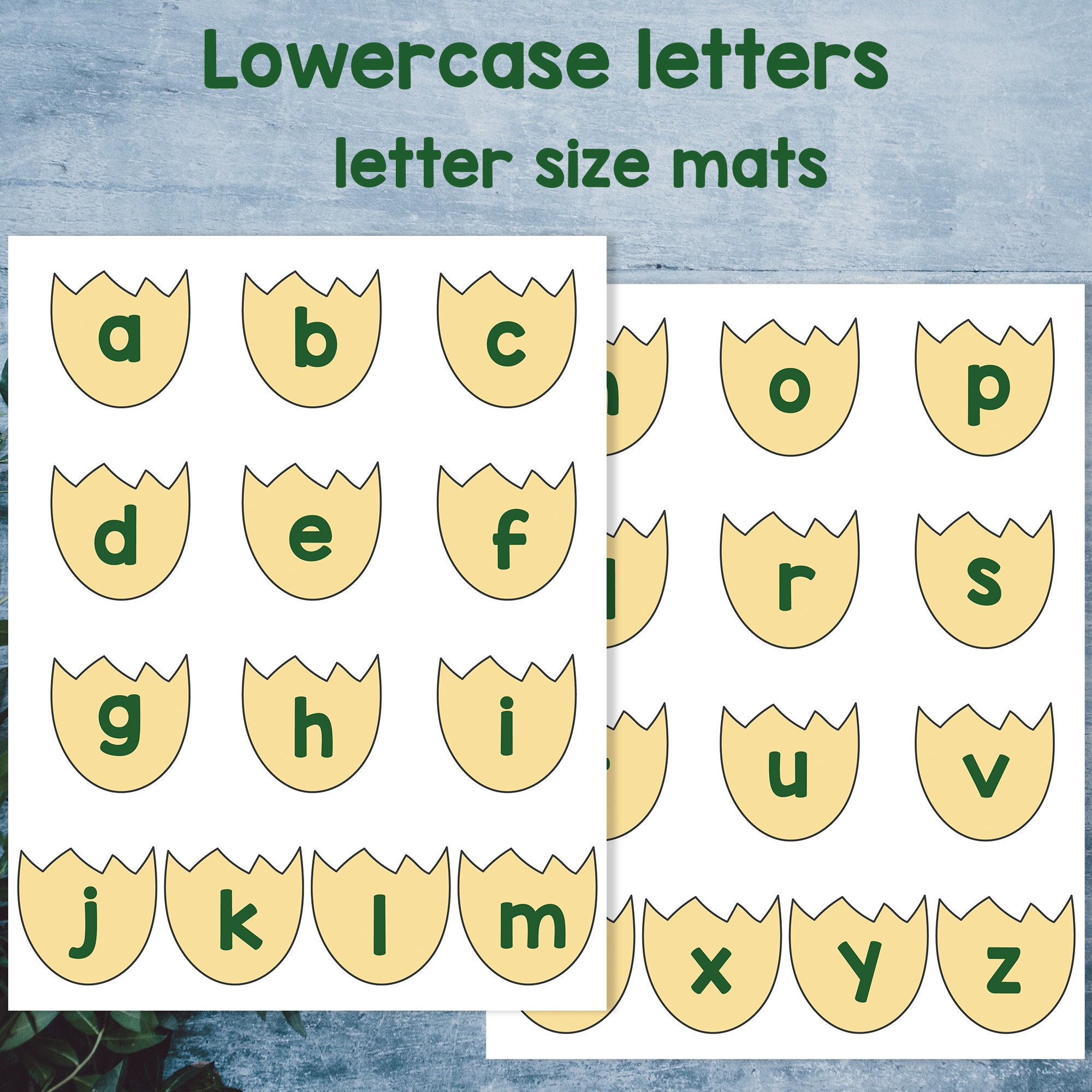 Spring Preschool Printable Letter Matching Chick and Egg. | Etsy