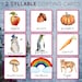 Syllable Sorting Printable Activity. Montessori Preschool and ...