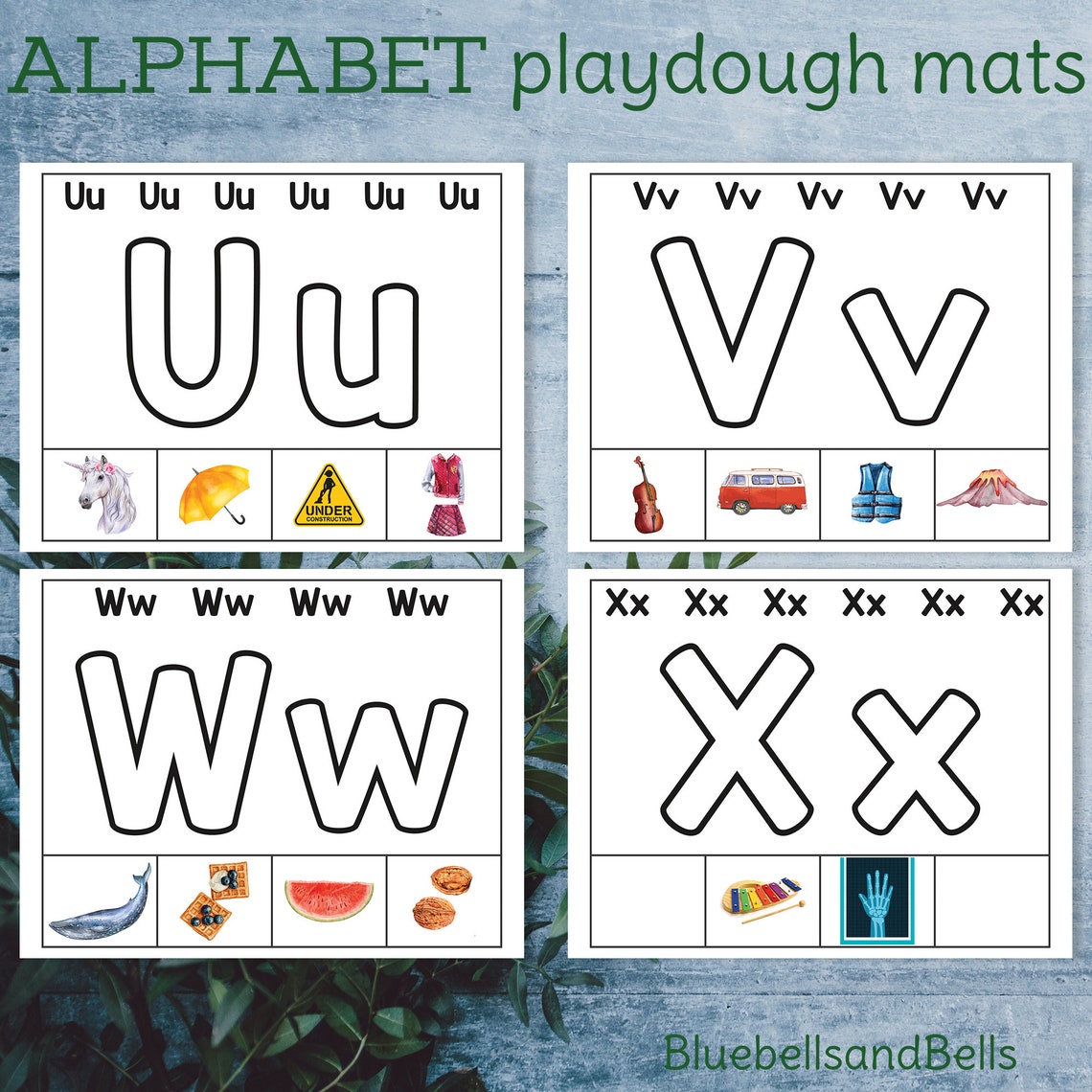 Alphabet Playdough Mats. Printable Letter Recognition Activity for ...