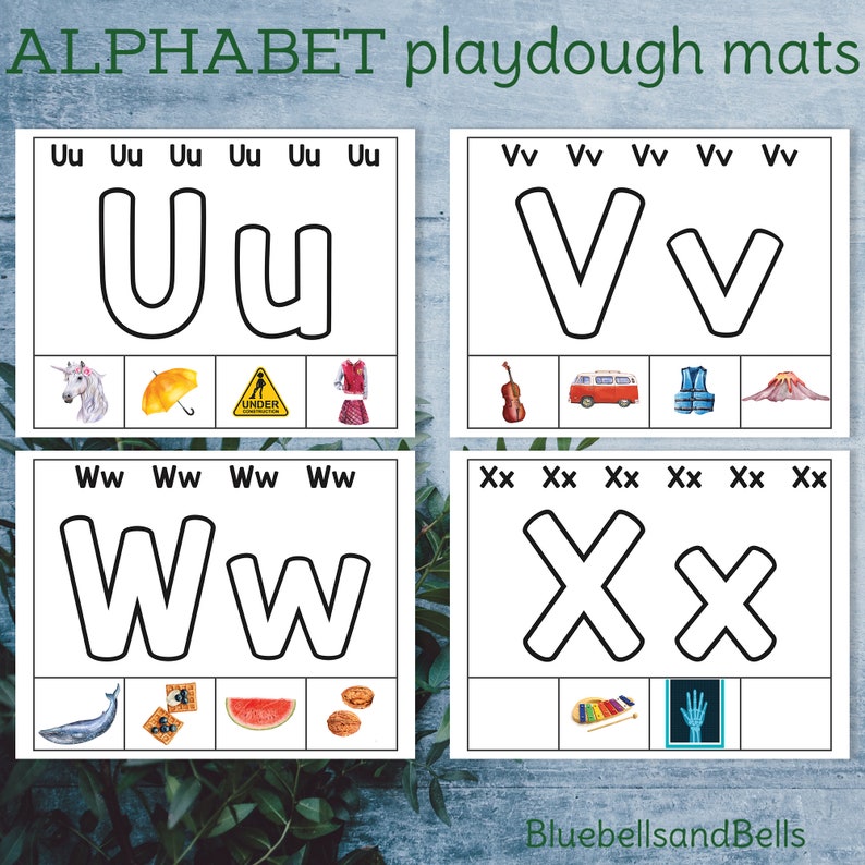 Alphabet Playdough Mats. Printable Letter Recognition Activity - Etsy