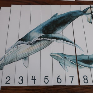 Ocean Animal Preschool Printable Number Sequence Puzzle 1-10 ...