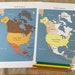 North America Montessori Maps and Country Cards. Geography Continent ...