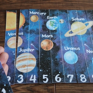 Outer Space Number Sequence 1-10 Printable Activity. Planets Preschool ...