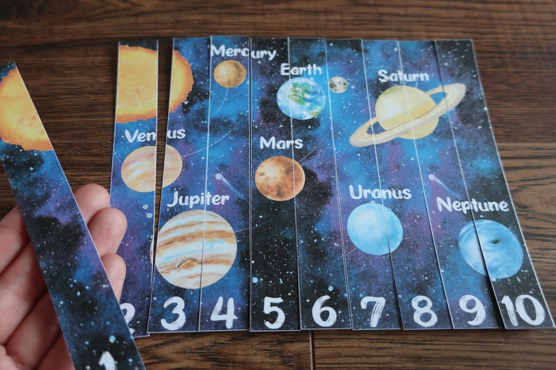Outer Space Number Sequence 1-10 Printable Activity. Planets - Etsy New ...