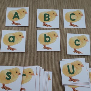 Spring Preschool Printable Letter Matching Chick and Egg. Easter ...