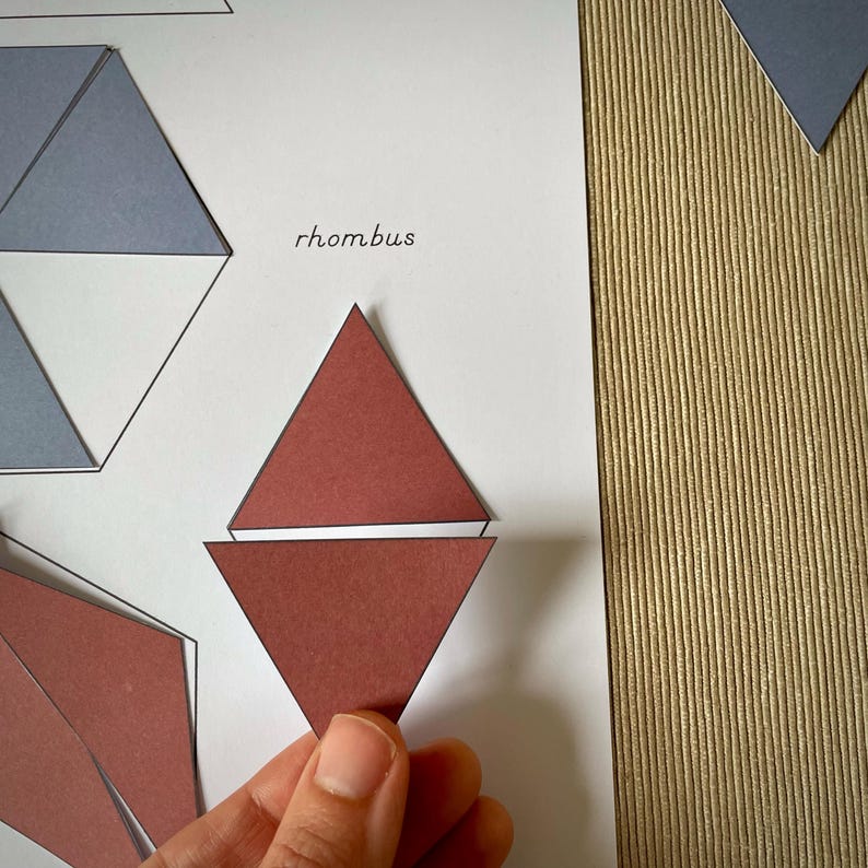 Montessori Constructive Triangles Set 4 Extension Printable Cut and ...