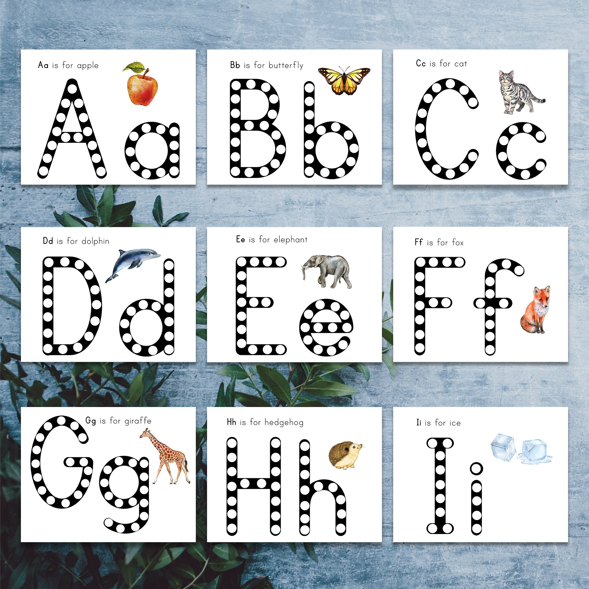 Do a dot printable alphabet. Letter of the week worksheets. | Etsy